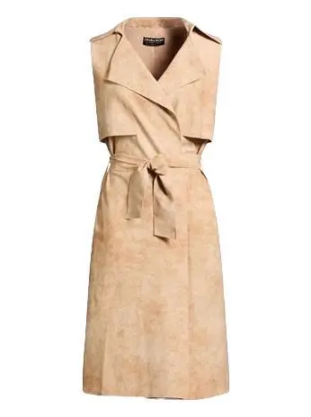 Chiara Boni La Petite Robe Sleeveless Trench Coat In Stretch Jersey - Beige
