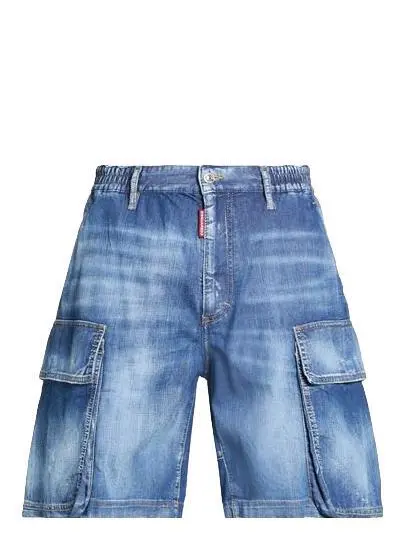 Dsquared2 Denim Cargo Shorts - Blue