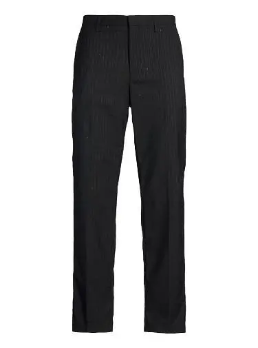 DEPARTMENT 5 Pinstriped Tailored Trousers - Black
