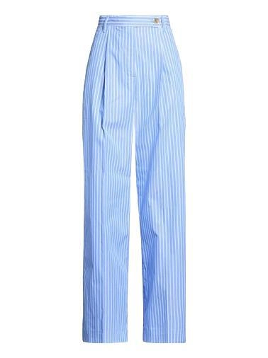 DEPARTMENT 5 Sky Cotton Wide-leg Pants With Stripes - Sky Blue