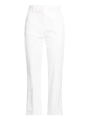 DEPARTMENT 5 Straight-leg Gabardine Pants - White