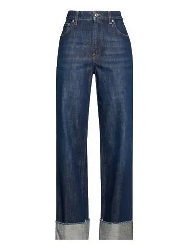 DEPARTMENT 5 Flared High-waisted Jeans With Raw-cut Hem - Blue