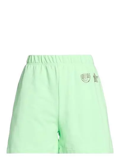 CHIARA FERRAGNI Cotton Blend Athletic Shorts - Green