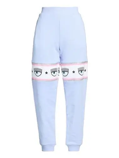 CHIARA FERRAGNI Cotton Track Pants - Blue