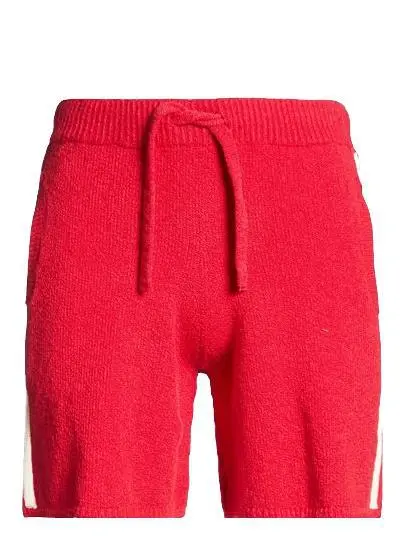 LANEUS Knitted Relaxed-fit Shorts - Red