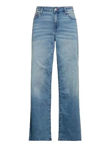 True Religion Wide-leg Jeans With Logo - Blue