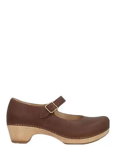 Dansko Leather Clogs - Brown