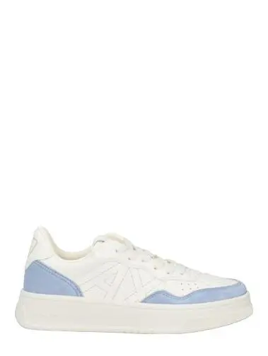 Armani Exchange Low-top Sneakers With Suede Trims - Blue