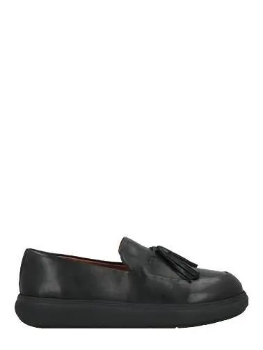 Fitflop Leather Loafers With Appliqués And Tassels - Black