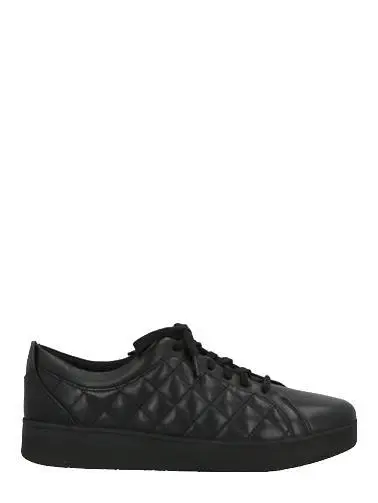 Fitflop Leather Quilted Low-top Sneakers - Black