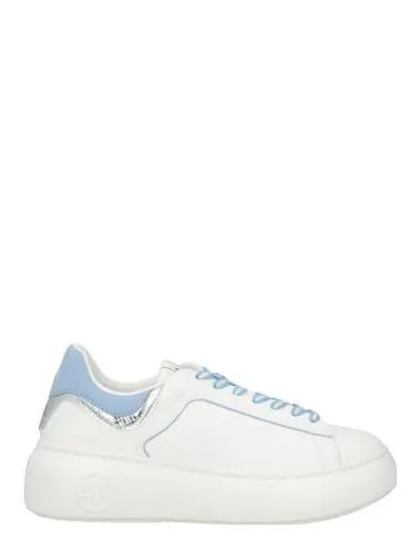 Armani Exchange Low-top Leather Sneakers - Off White