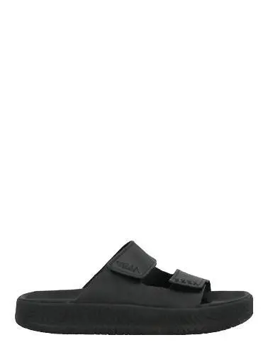VEJA Pebbled-leather Technical Sandals - Black