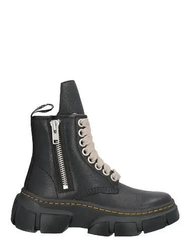 DR. MARTENS X RICK OWENS Leather Ankle Boots - Black
