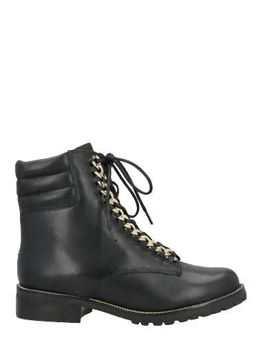 Cosmoparis Leather Lace-up Ankle Boots - Black