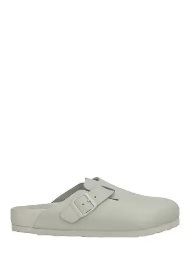 BIRKENSTOCK Leather Mules & Clogs - Light Grey