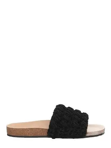 JW Anderson Rope Detail Slide Sandals - Black