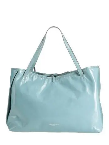 GIANNI CHIARINI Leather Tote With Detachable Pouch - Blue