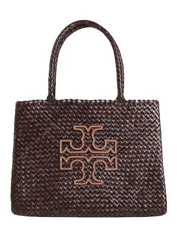 Tory Burch Leather Tote With Detachable Pouch - Brown