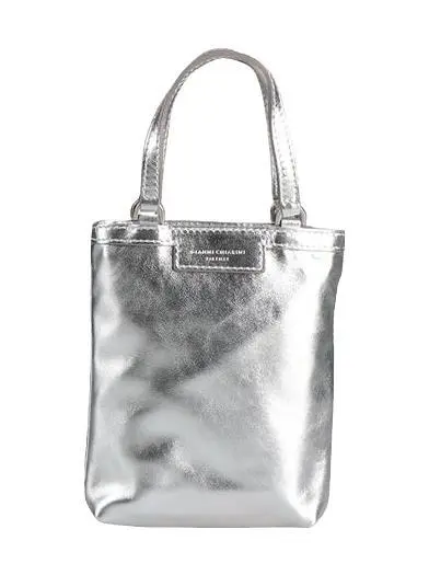 GIANNI CHIARINI Leather Handbag - Silver