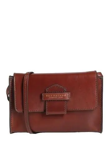 THE BRIDGE Leather Cross-body Flap Bag - Brown
