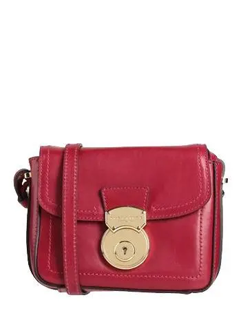THE BRIDGE Burgundy Leather Cross-body Bag - Red