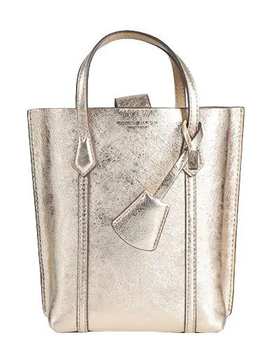 Tory Burch Platinum Pebbled-leather Shopper Bag - Grey