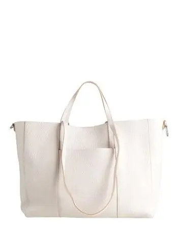 GIANNI CHIARINI Leather Shopper Bag - White