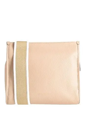 GIANNI CHIARINI Pebbled-leather Crossbody Bag - Beige