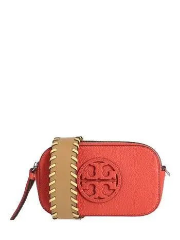 Tory Burch Pebbled Leather Camera Bag - Tomato Red