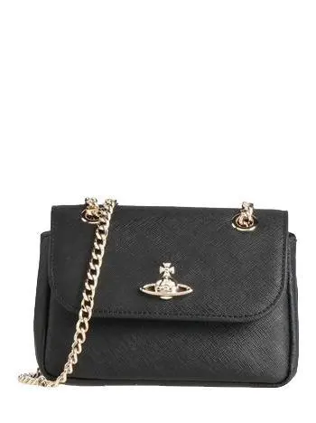 VIVIENNE WESTWOOD Textured-leather Cross-body Bag - Black