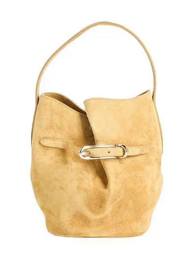 LIFFNER Leather Bucket Bag - Beige