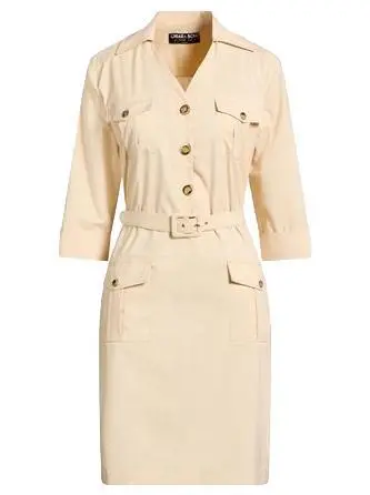 Chiara Boni La Petite Robe Poplin Mini Shirt Dress - Beige