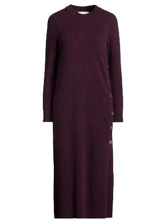 Ba&sh Alpaca Wool Blend Knit Midi Dress - Plum