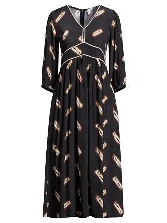 Ba&sh Flared Midi Dress - Black