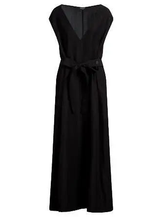 Fabiana Filippi Viscose And Linen Maxi Dress - Black
