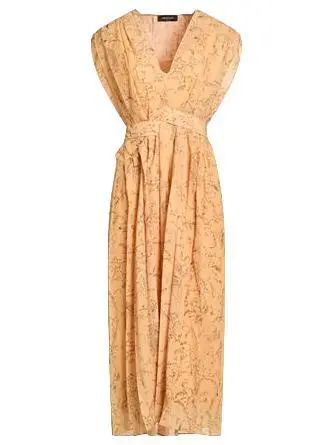 Fabiana Filippi Two-tone Pleated Midi Dress - Marigold