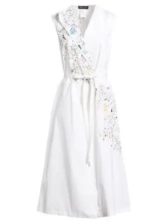 Fabiana Filippi Cotton Poplin Midi Dress - White
