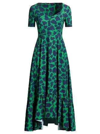 High Fantastic Floral-print Midi Dress - Green