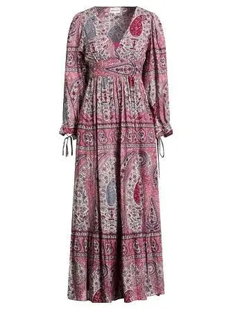 Antik Batik Floral-print Cotton Maxi Dress - Red