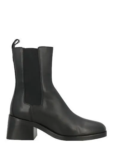 Ba&sh Ankle Leather Boots - Black