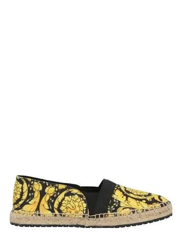 Versace Signature Print Espadrilles - Black