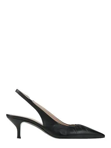Fabiana Filippi Slingback Leather Pumps - Black