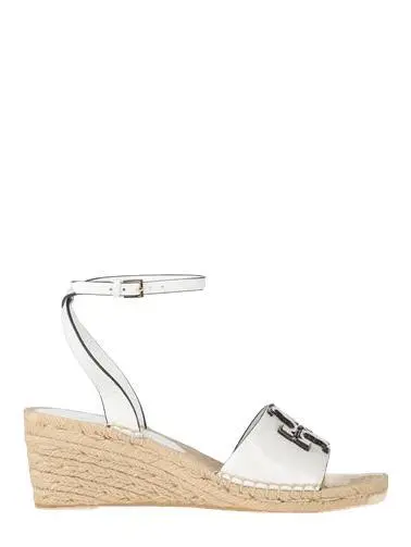 Tory Burch Goat Skin Espadrille Sandals - White