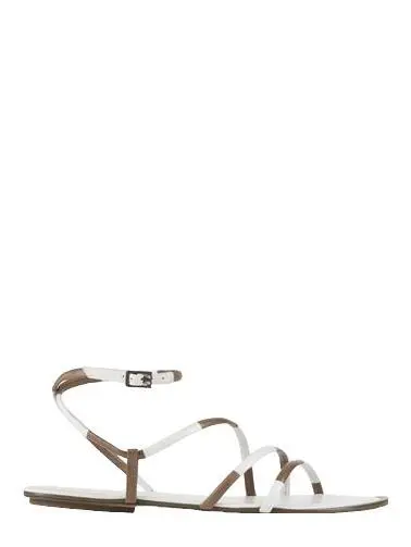 Tory Burch Goat Skin Sandals - White
