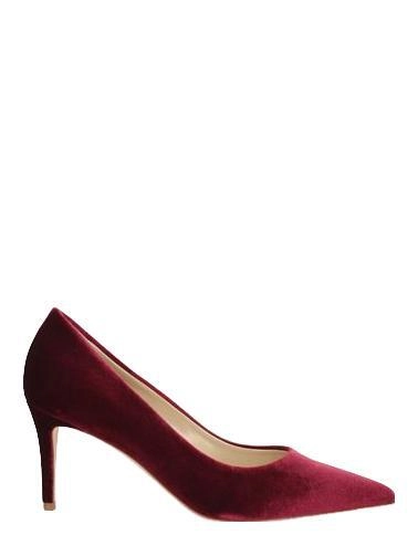 Chiara Boni La Petite Robe Velvet Stilettos - Garnet