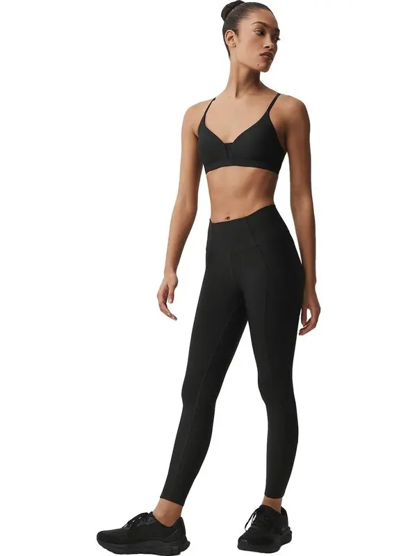 Alo Yoga Airlift High-waist 7/8 Fine Line Legging - Black