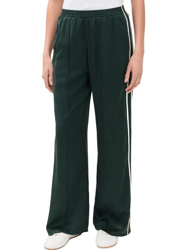 The Upside Marnie Silk Track Pants - Green
