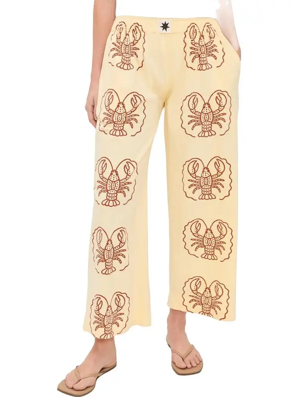CIAO CIAO VACATION Lita Lobster Leize Pants - Yellow