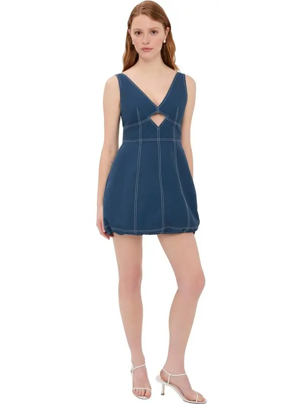 Simkhai Renee Mini Dress - Dark Indigo