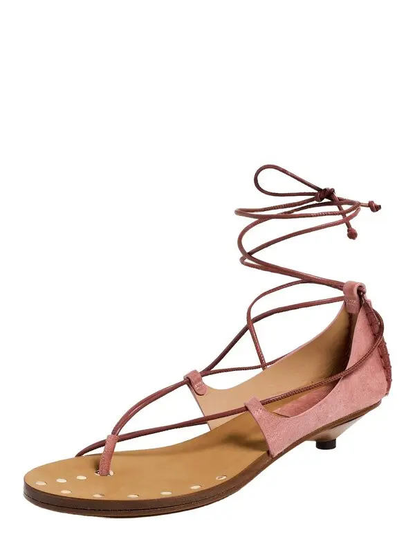 Ulla Johnson Aves Bare Kitten Heel Sandals - Fig